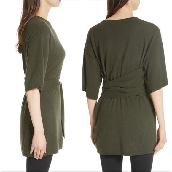 Ted Baker | Tops | Ted Baker Tie Front Cashmere Blend Tunicdress Size S ...